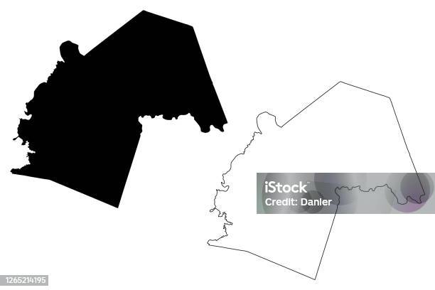 Butler County Kentucky Carte Vectorielle Illustration Scribble Croquis