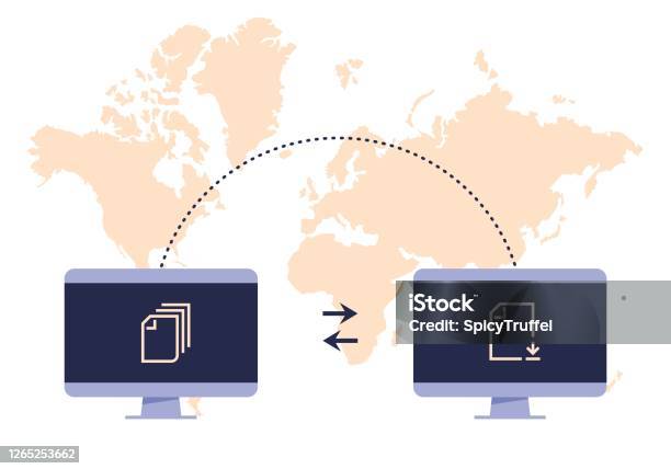 Konsep Transfer File Dua Komputer Mentransfer Dokumen Bertukar File