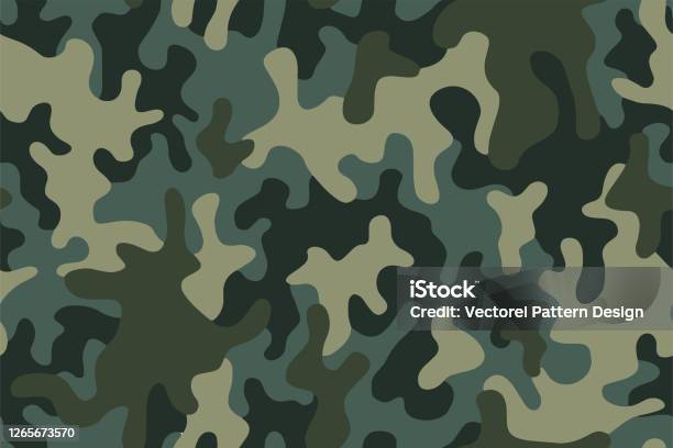 Vektor Pola Kulit Tekstur Kamuflase Mulus Untuk Tekstil Militer Dapat