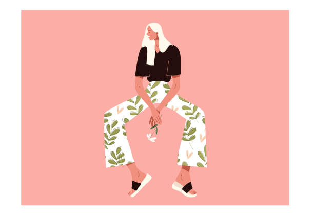 180 Blonde Woman Taking Selfie Stock Illustrations Royalty Free