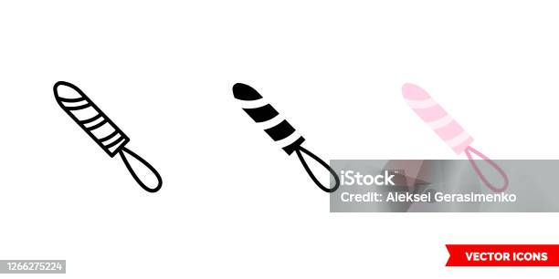 Ikon Tampon Dari 3 Jenis Warna Hitam Dan Putih Kerangka Simbol Tanda