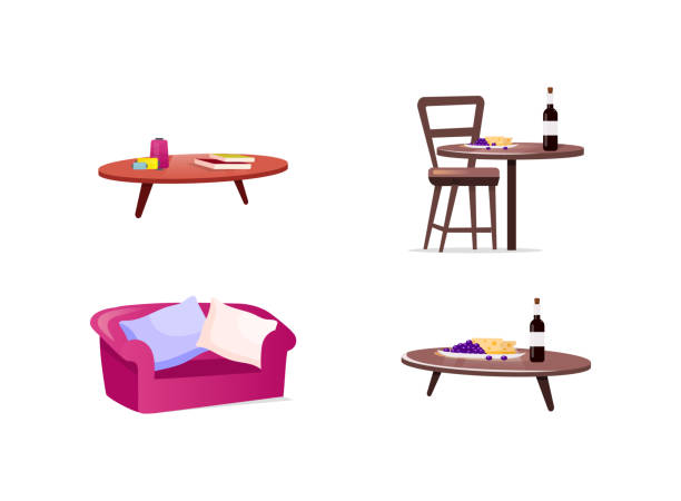 Plateau Table Vectoriels Et Illustrations Libres De Droits Istock