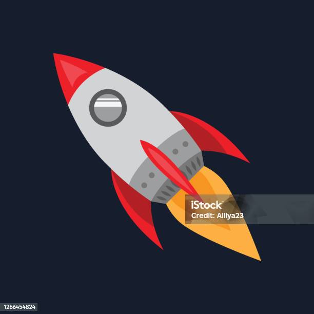 Fusée Volante Icône De Vaisseau Spatial Voyage Dans Lespace