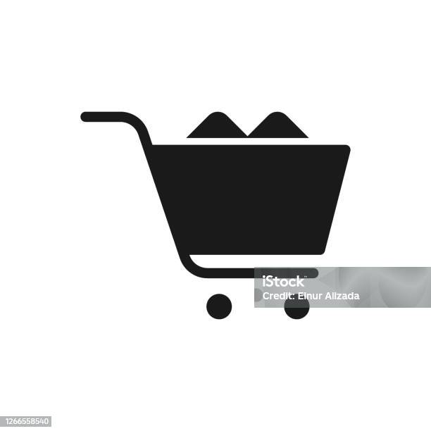 Icône Du Panier Dachat Chariot Dépicerie Chariot Dachat Symbole De