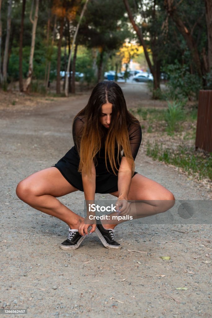 Young Contemporary Dancer And Choreographer Dancing Outdoors Woman