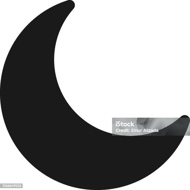 Icône De La Lune Symbole De Signe Vectoriel Isolé Dillustration Dicône