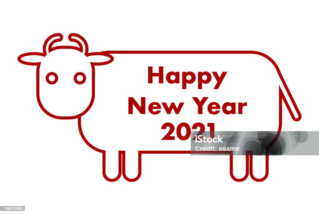 2021 Neujahrskarte Jahr Des Ochsen Vektorillustration Symbol Logo ... 2021 Neujahrskarte Jahr Des Ochsen Vektorillustration Symbol Logo ...
