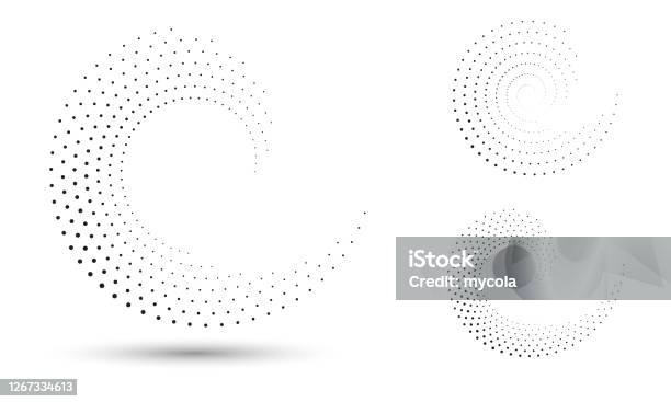 Latar Belakang Titiktitik Lingkaran Bentuk Halftone Lambang Logo