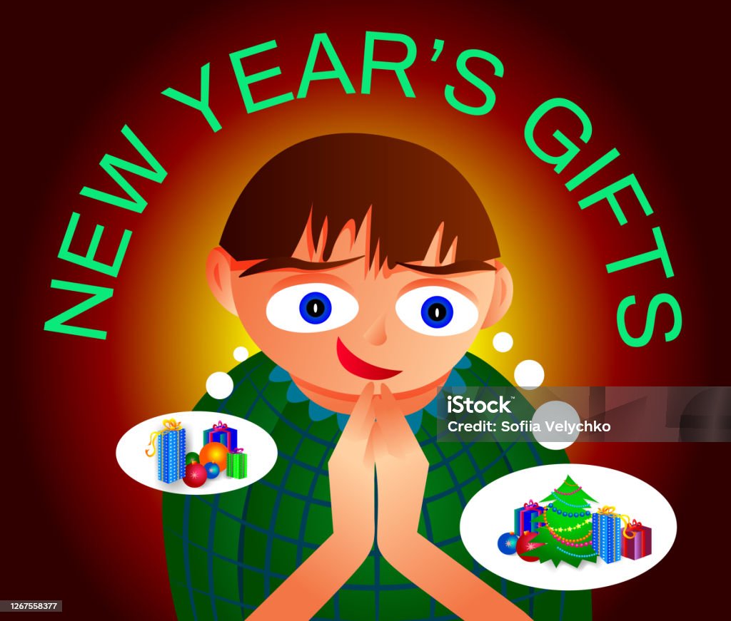 Anak Itu Memimpikan Hadiah Tahun Baru Ilustrasi Stok - Unduh Gambar ... Anak Itu Memimpikan Hadiah Tahun Baru Ilustrasi Stok - Unduh Gambar ...