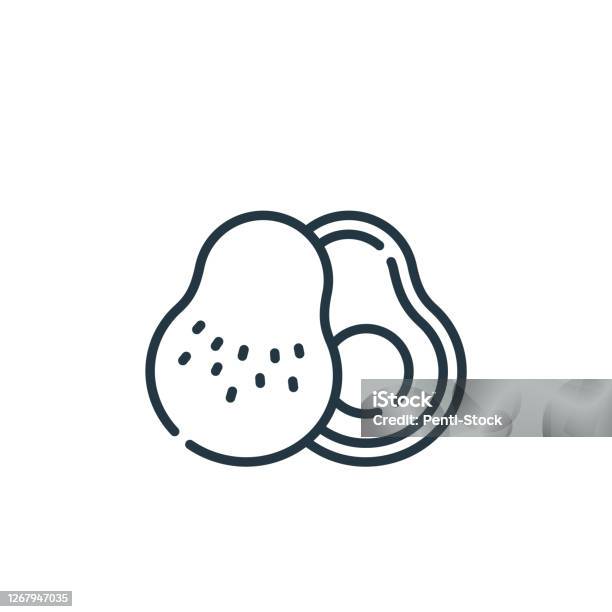 Icône Vectorielle Davocat Isolée Sur Fond Blanc Contour Icône Davocat