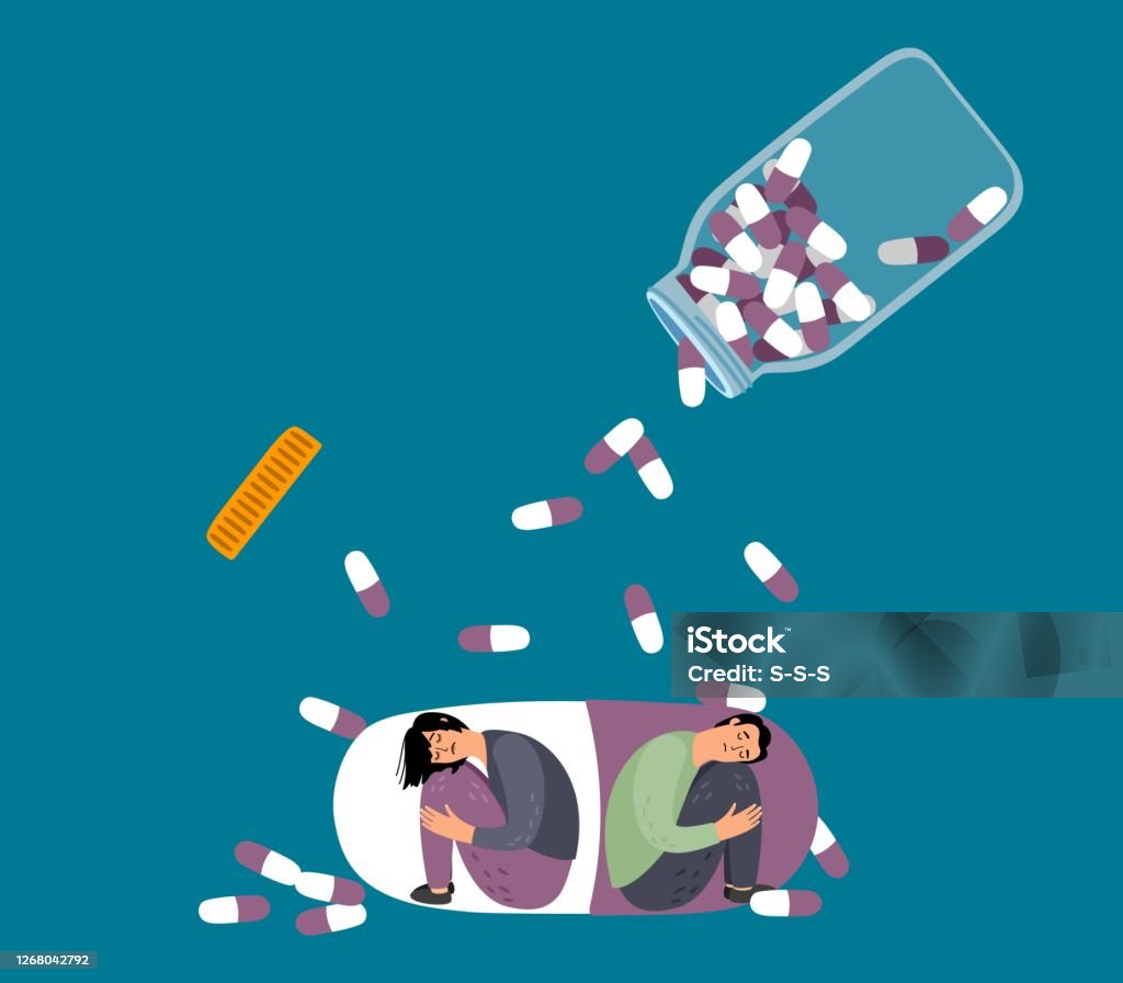 Drug Addiction Concept Stock Illustration Download Image Now