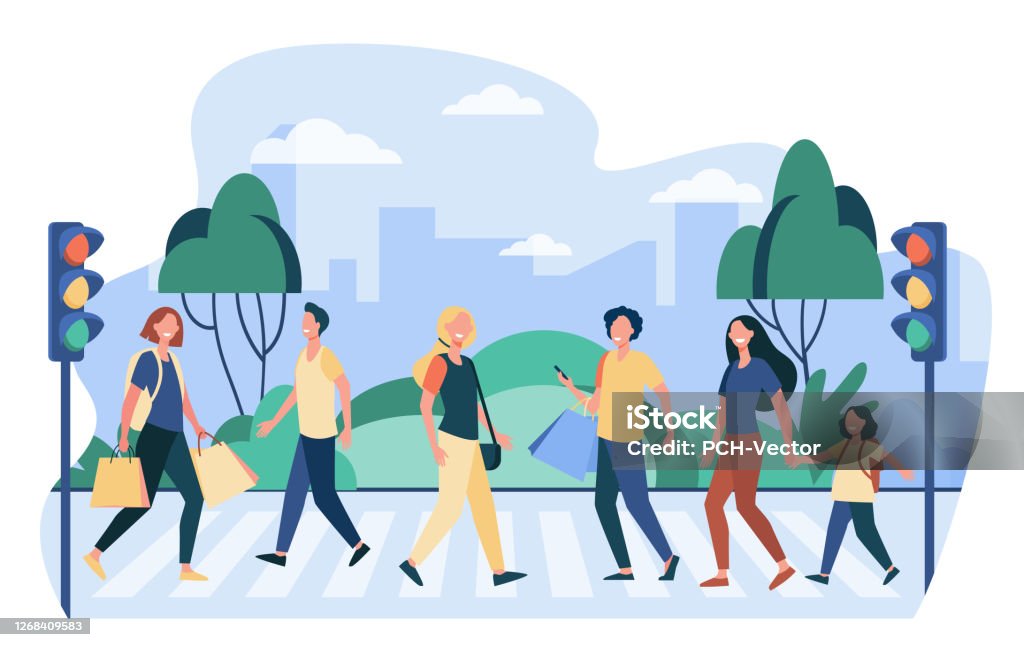 Pejalan Kaki Berjalan Di Seberang Jalan Ilustrasi Stok - Unduh Gambar ... Pejalan Kaki Berjalan Di Seberang Jalan Ilustrasi Stok - Unduh Gambar ...