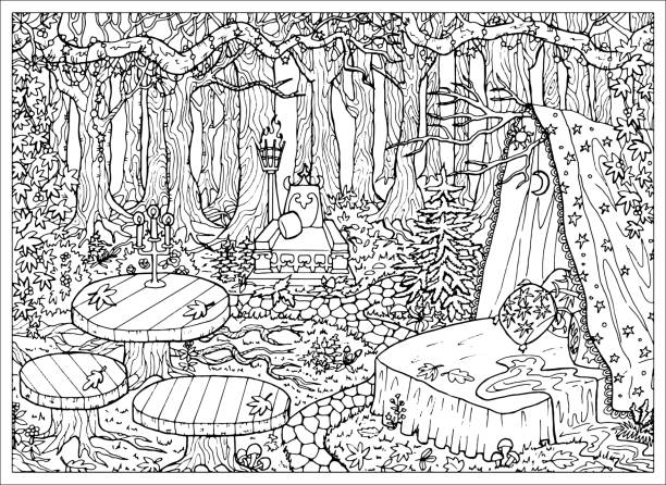 Enchanted Printable Coloring Pages
