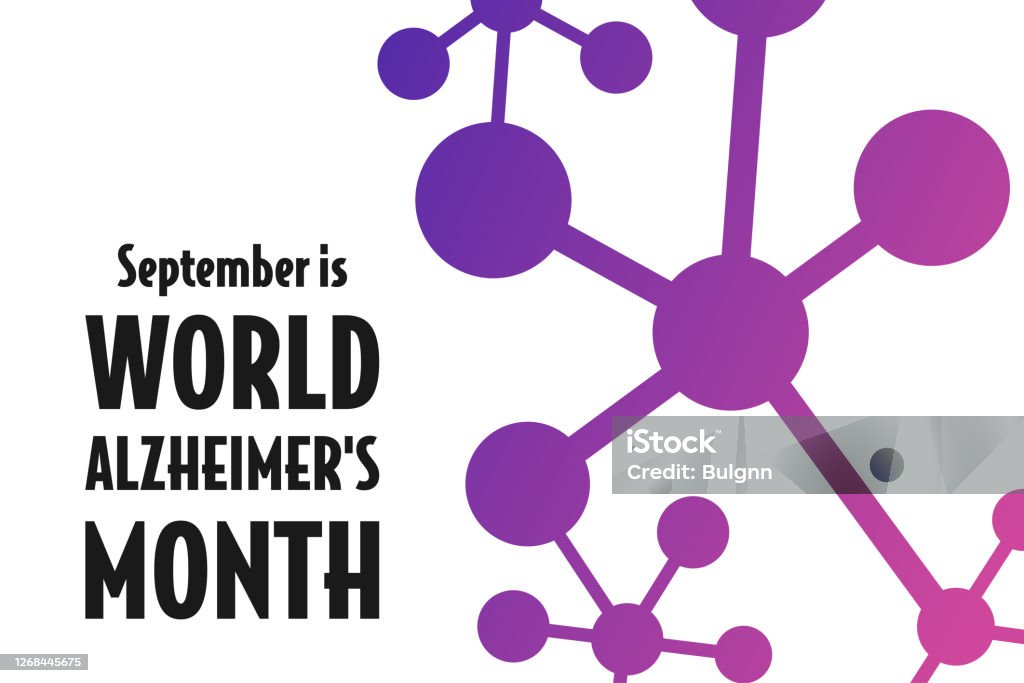 September Is World Alzheimers Month Concept Template For Background