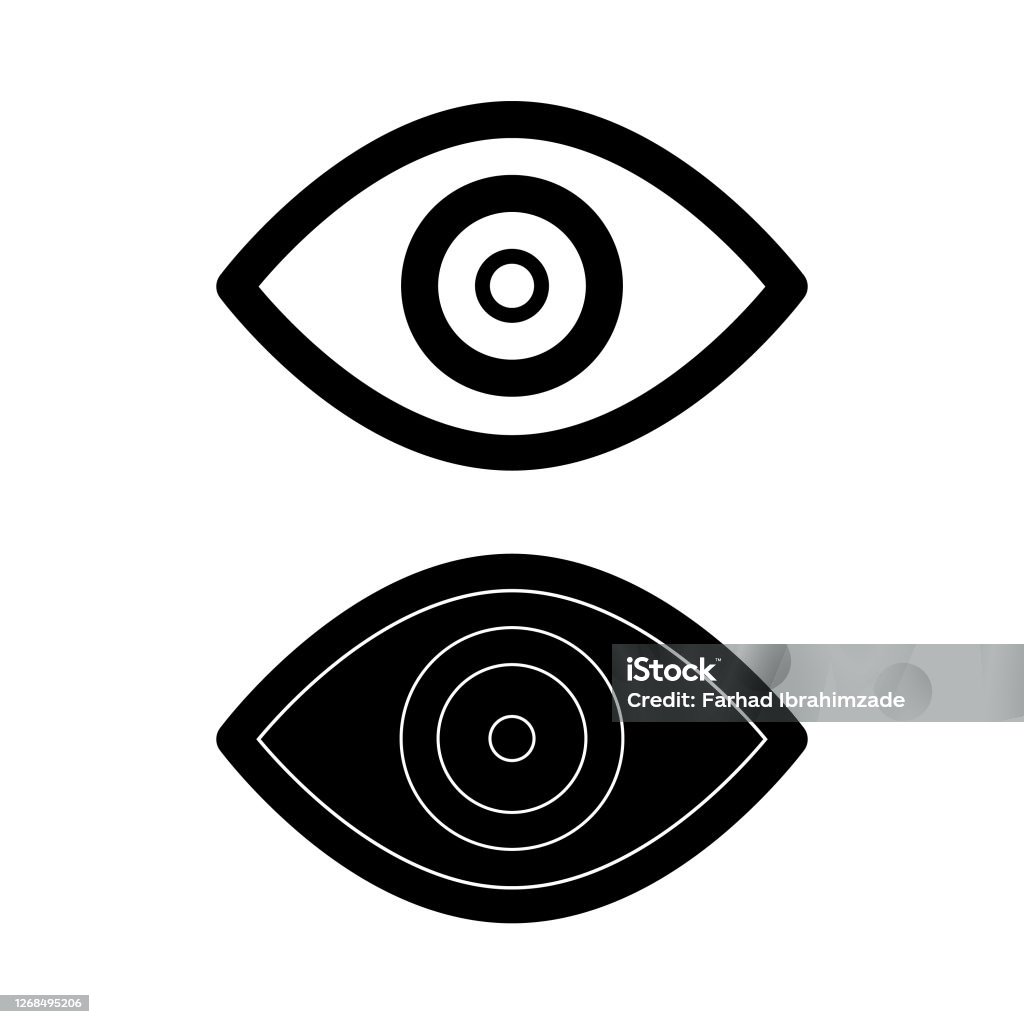 Ilustración De Logotipo Vectorial De Icono De Ojo Humano Y Más Vectores
