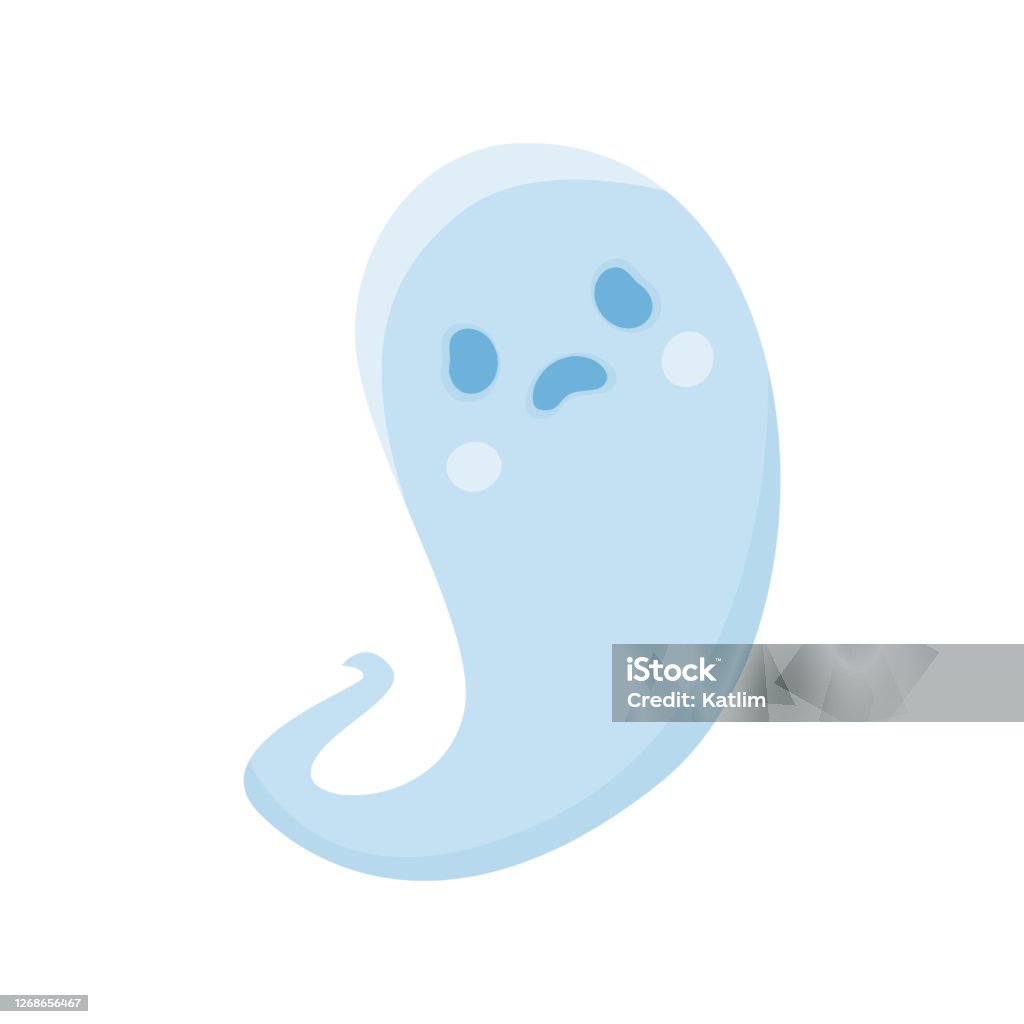 Ilustración De Dibujos Animados Lindo Fantasma De Halloween Ilustración