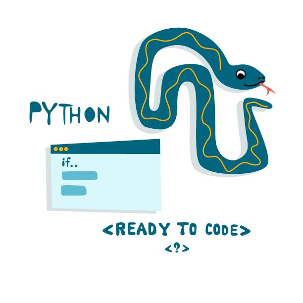 Python Langage De Programmation Vectoriels Et Illustrations Libres De