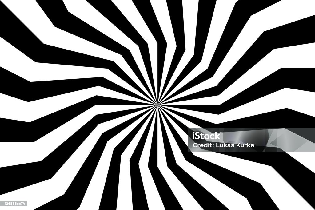 黒と白の渦巻き背景旋回放射状パターン抽象的なベクトルイラスト 催眠状態のベクターアート素材や画像を多数ご用意 催眠状態 渦 質感