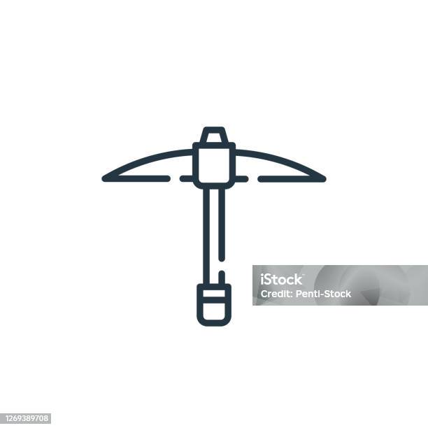 Icône Vectorielle Dextraction Isolée Sur Fond Blanc Contour Mince Ligne