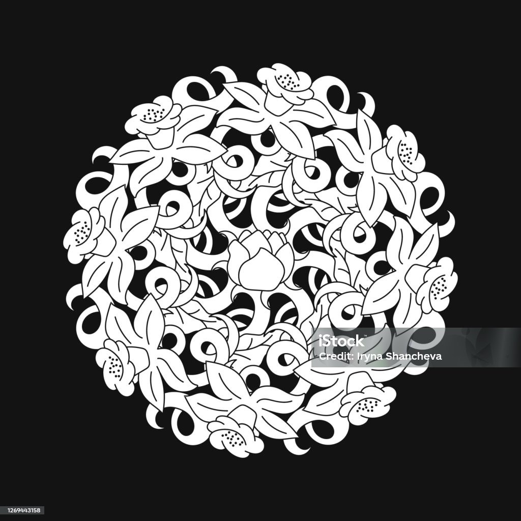 Buku Halaman Mewarnai Doodle Bundel Garis Seni Gambar Tangan Desain