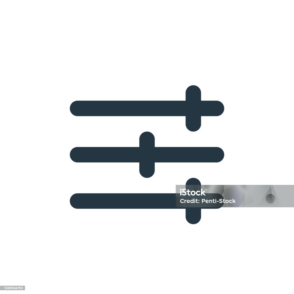 Ilustración De Configuración Del Icono Vectorial Aislado Sobre Fondo Blanco Esquema Icono De
