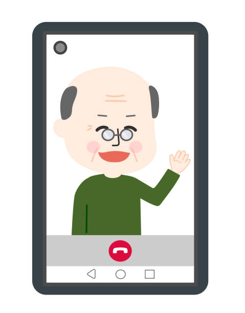Funny Old Man Face Clip Art Illustrations Royalty Free Vector Graphics