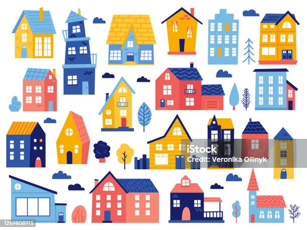 Doodle Pondok Rumah Kota Kecil Yang Lucu Rumah Pinggiran Kota Minimal ... Doodle Pondok Rumah Kota Kecil Yang Lucu Rumah Pinggiran Kota Minimal ...