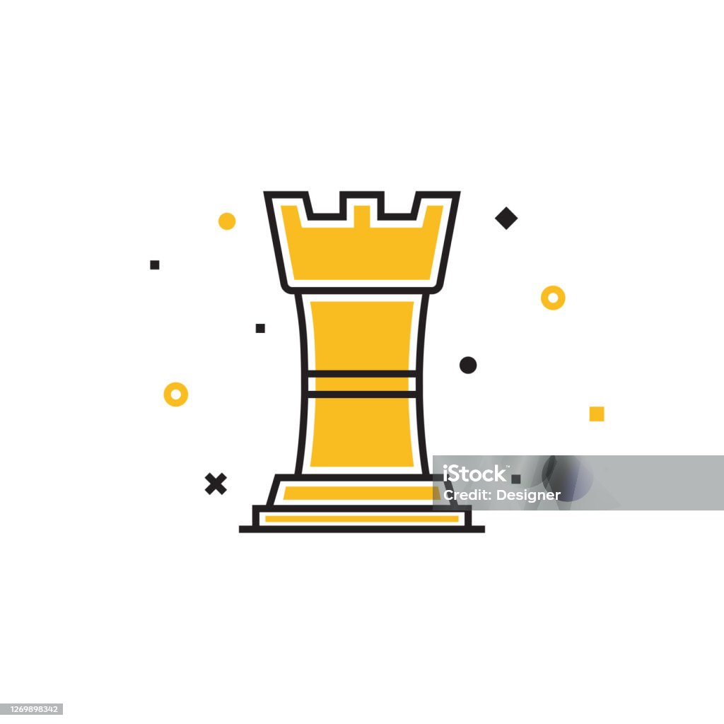 Icône De Ligne Plate De Stratégie Illustration De Symbole Vectoriel De