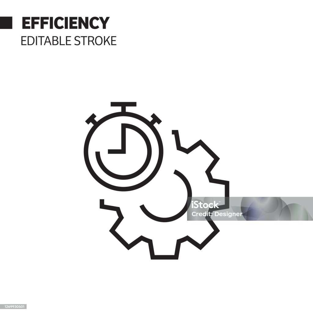 Icône De Ligne Defficacité Illustration De Symbole Vectoriel De Contour ... Icône De Ligne Defficacité Illustration De Symbole Vectoriel De Contour ...