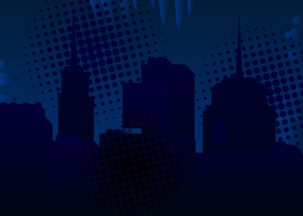 Comic Book Cityscape Background
