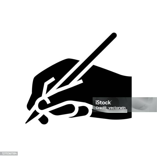 Schreiben Hand Halten Stift Symbol Vektorillustration Stock Vektor Art ... Schreiben Hand Halten Stift Symbol Vektorillustration Stock Vektor Art ...