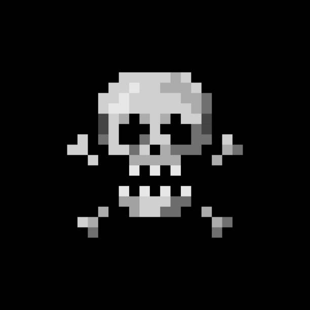 80 Skull And Crossbones On Binary Code With Message About Hacking