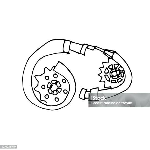Zodiac Signcancer Horoscope For Steampunk Vector Linear Illustration Of