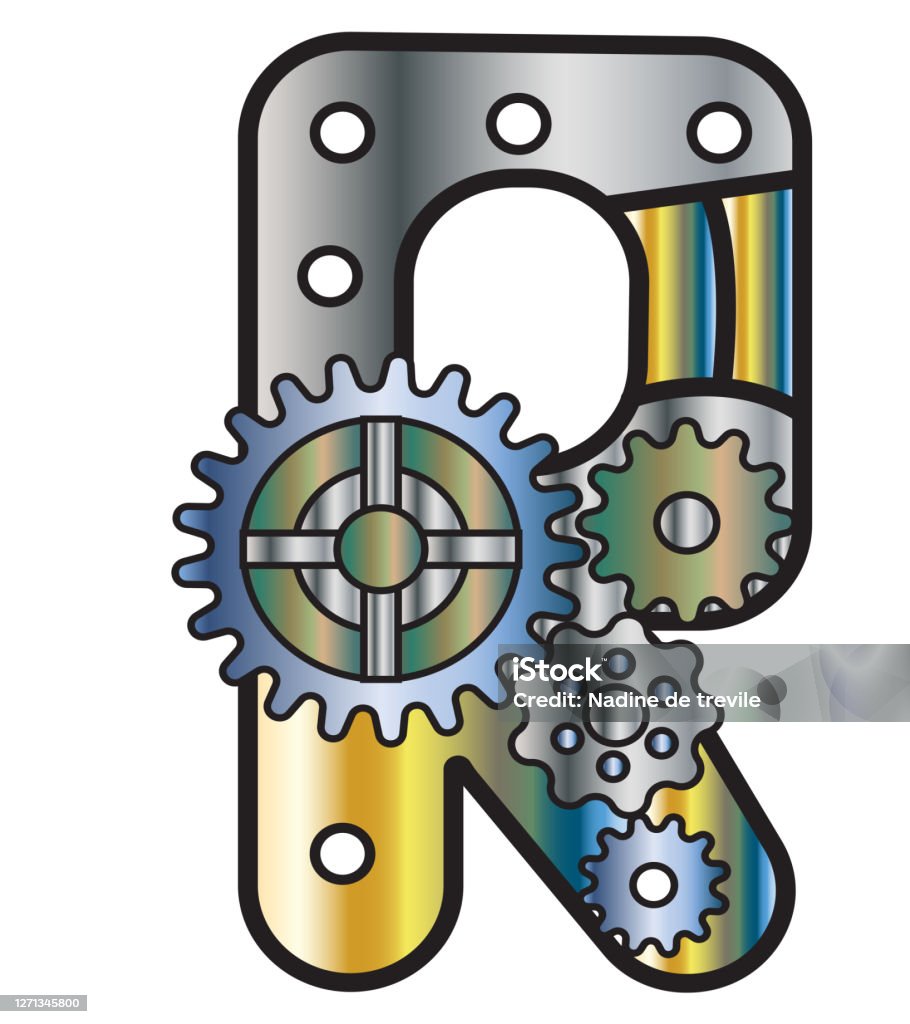 Font Dalam Gaya Steampunk Alfabet Logam Mekanik Dengan Roda Gigi Huruf ... Font Dalam Gaya Steampunk Alfabet Logam Mekanik Dengan Roda Gigi Huruf ...