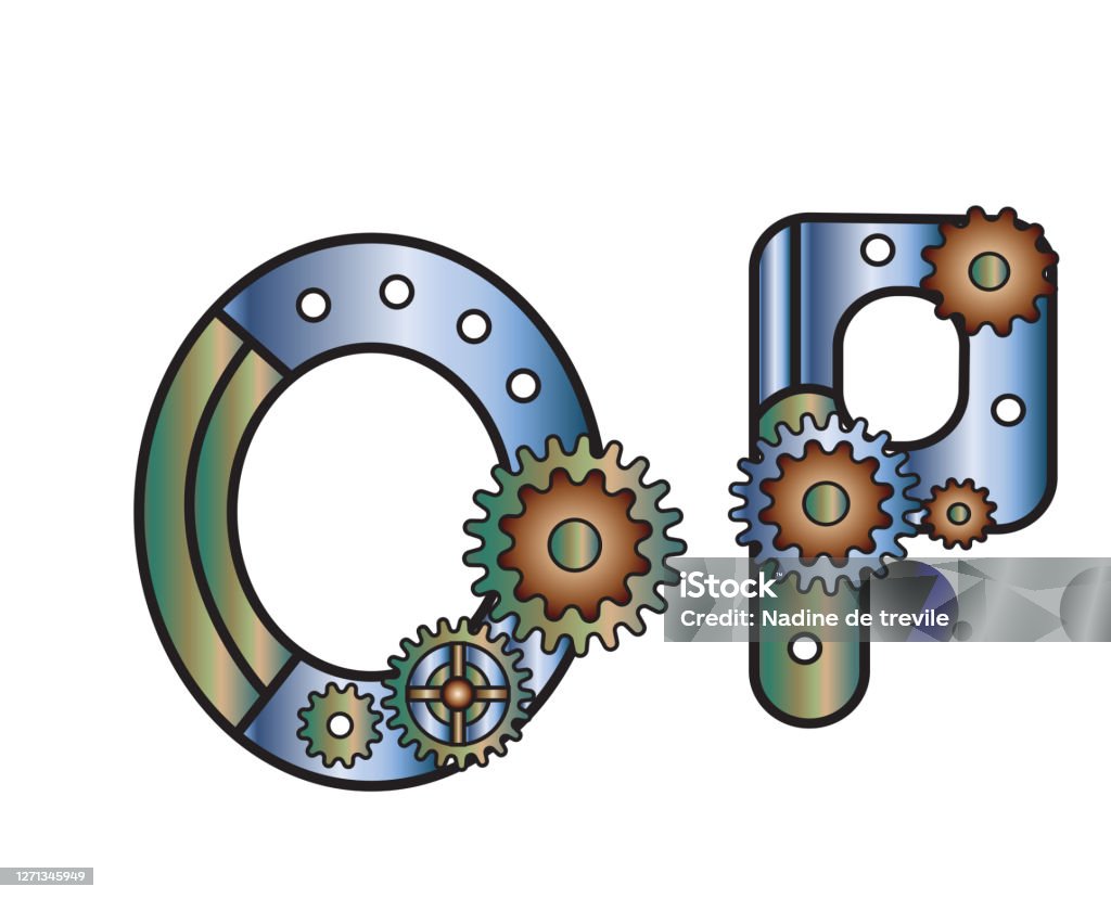 Font Dalam Gaya Steampunk Alfabet Logam Mekanik Dengan Roda Gigi Huruf ... Font Dalam Gaya Steampunk Alfabet Logam Mekanik Dengan Roda Gigi Huruf ...