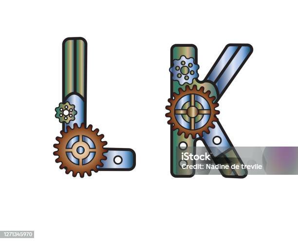 Font Dalam Gaya Steampunk Alfabet Logam Mekanik Dengan Roda Gigi Huruf ... Font Dalam Gaya Steampunk Alfabet Logam Mekanik Dengan Roda Gigi Huruf ...