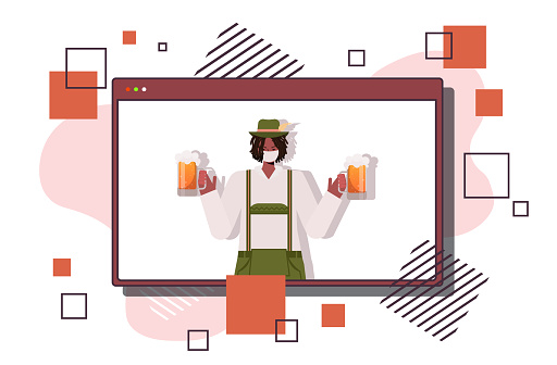Pria Bertopeng Medis Memegang Bir Mug Oktoberfest Pesta Perayaan Konsep ... Pria Bertopeng Medis Memegang Bir Mug Oktoberfest Pesta Perayaan Konsep ...