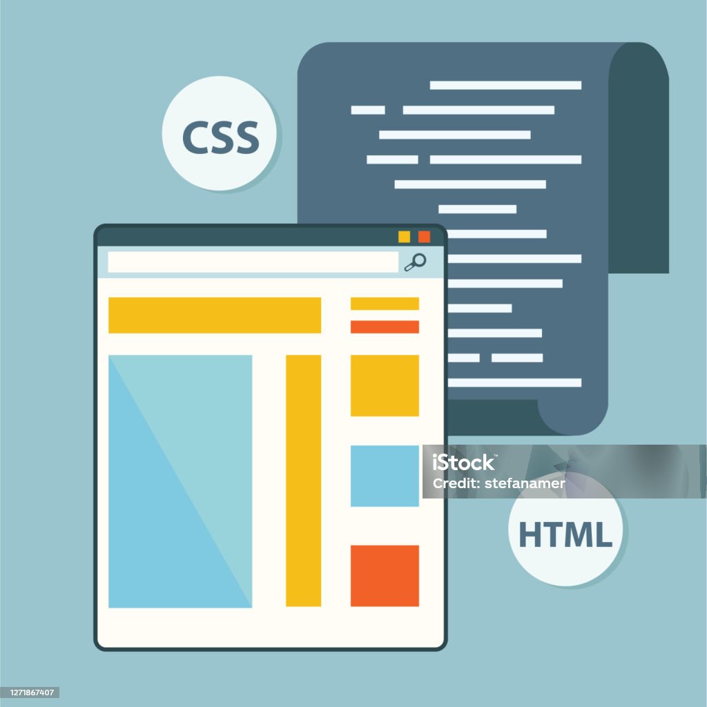 Programming Or Coding Workflow For Website Coding And Html Programming Of Web Application Stock