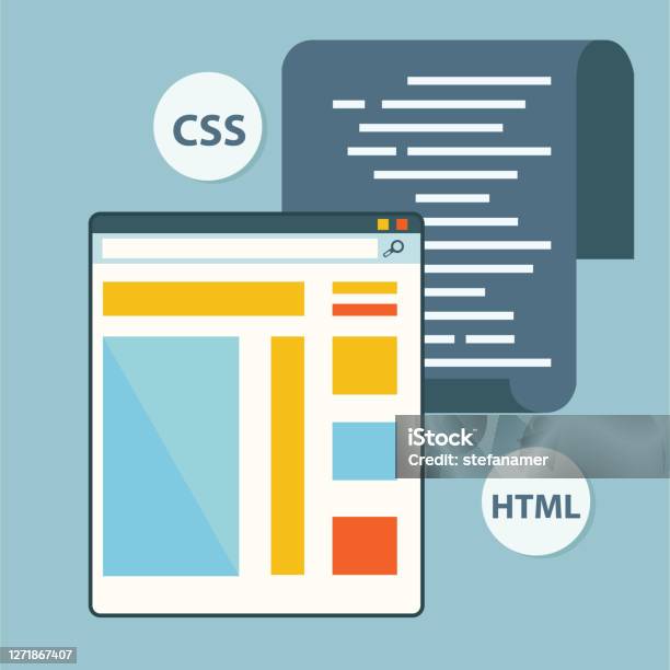 Programming Or Coding Workflow For Website Coding And Html Programming Of Web Application Stock