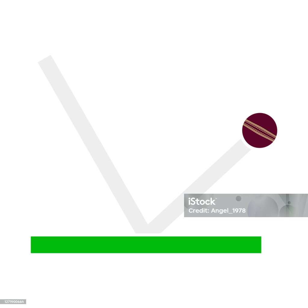 Cricket Ball Trajectory Icon Stock Illustration Download Image Now