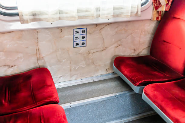 Free Stock Photo of Vintage train interior with red seats | Download ...