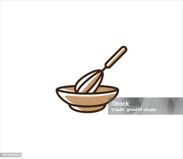 Kocok Di Dalam Ilustrasi Ikon Vektor Mangkuk Dalam Gaya Garis Besar ... Kocok Di Dalam Ilustrasi Ikon Vektor Mangkuk Dalam Gaya Garis Besar ...