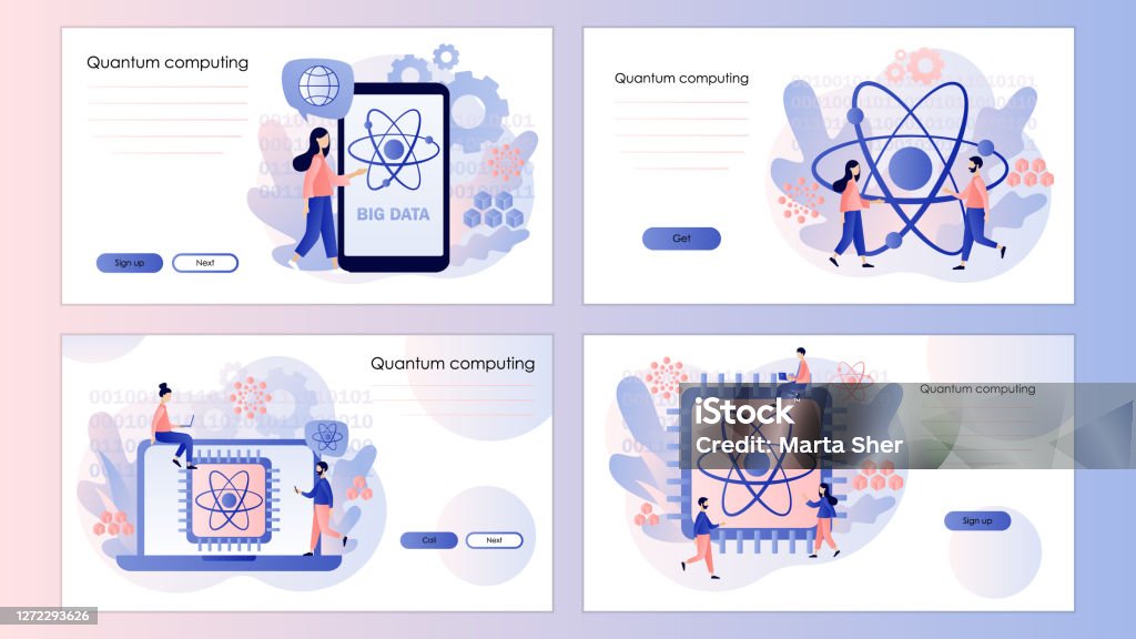 Konsep Komputasi Kuantum Teknologi Optik Penelitian Fotonik Template