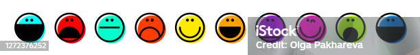 Bộ Biểu Tượng Cảm Xúc Bộ Sưu Tập Emoji Emojis Phong Cách Phẳng Biểu