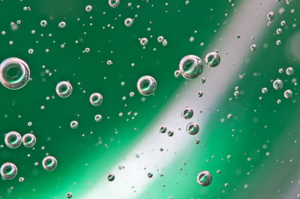 Green Water Bubble Background