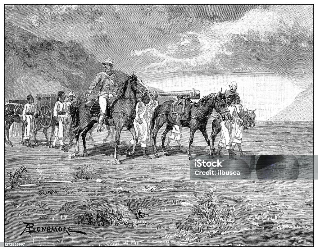 Ilustrasi Antik Dari Perang Italoethiopia Pertama Ilustrasi Stok ... Ilustrasi Antik Dari Perang Italoethiopia Pertama Ilustrasi Stok ...