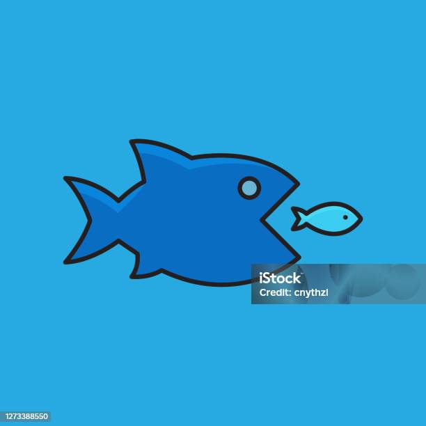 Gaya Desain Garis Datar Merger Dan Ikon Akuisisi Ilustrasi Garis Besar