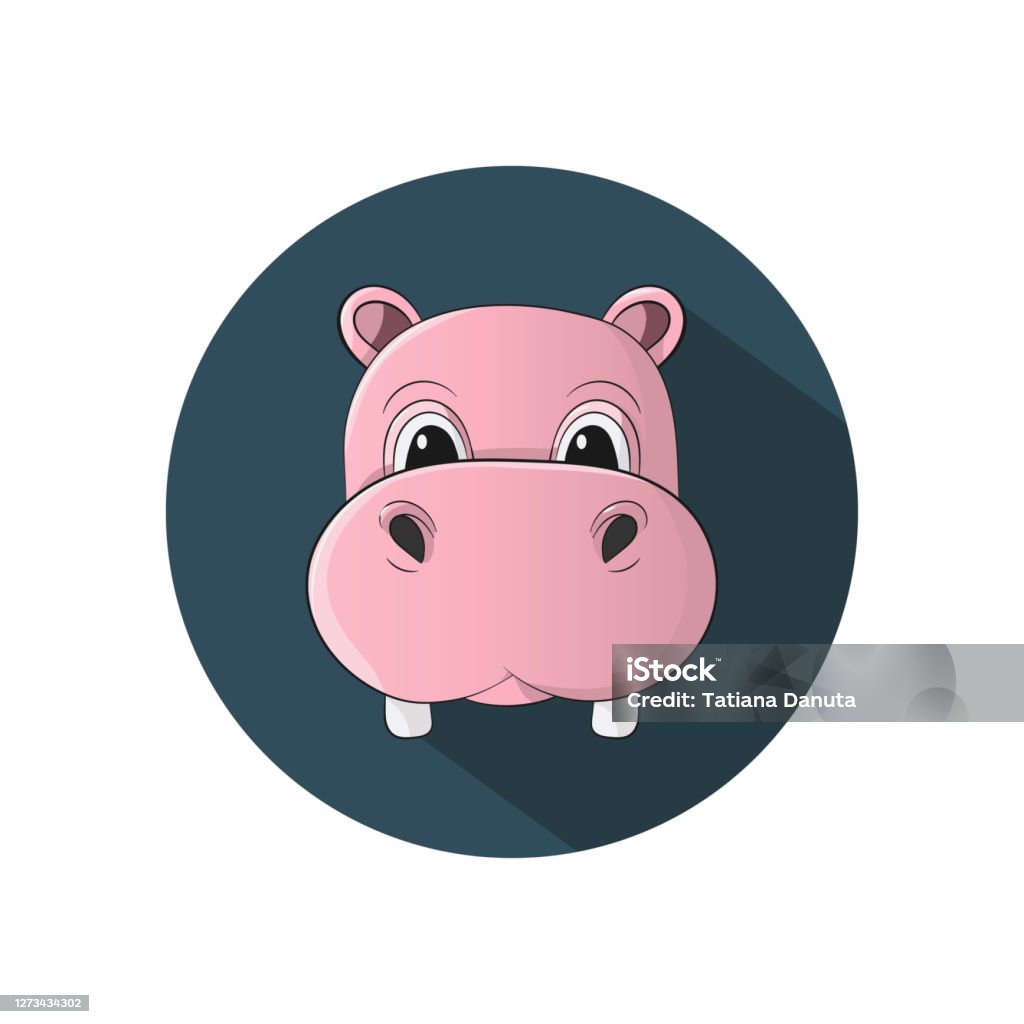 Kartun Lucu Lucu Dan Sedikit Karakter Kuda Nil Terisolasi Di Latar ... Kartun Lucu Lucu Dan Sedikit Karakter Kuda Nil Terisolasi Di Latar ...