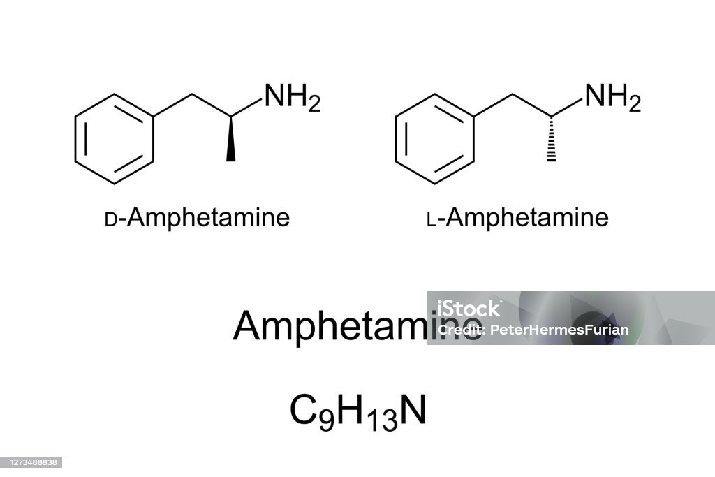 Amphetamine Also Known As Speed Chemical Structure Stock Illustration Download Image Now Istock