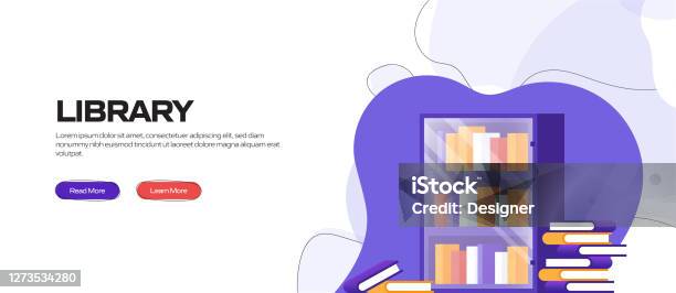 Perpustakaan Ilustrasi Vektor Terkait Sekolah Untuk Template Halaman